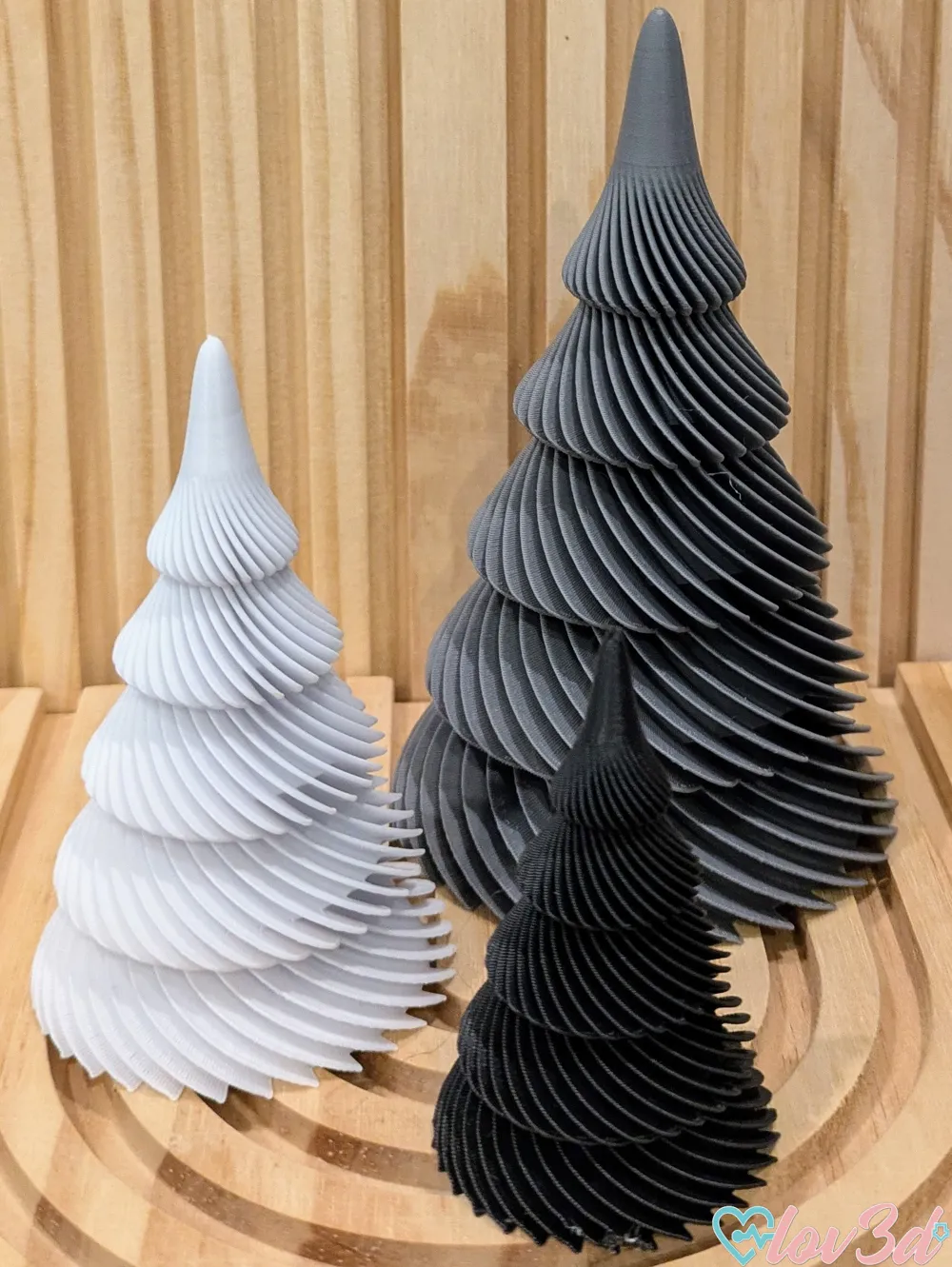 Modern Spiral Christmas Tree Forest (3 Sizes) - Free 3D Print Model ...