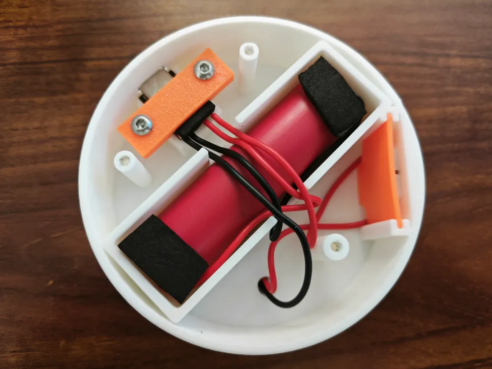 适用于拓竹LED灯套件的18650电池底座/18650 led battery base for bambulab LED Lamp 001 ...