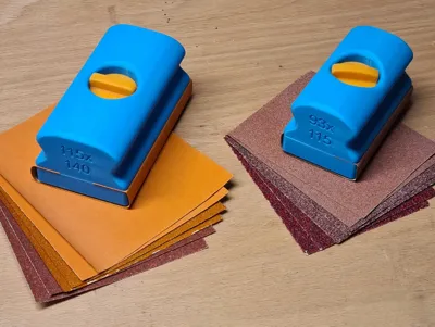 Ergonomic Sanding Block - 150mm Disc by RestoreDoctor - MakerWorld