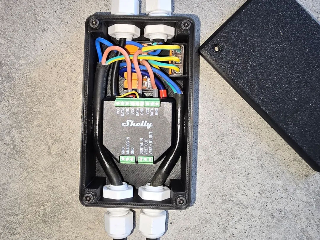 Shelly 1PM/2PM with temperature sensor (frost guard) - Free 3D Print ...