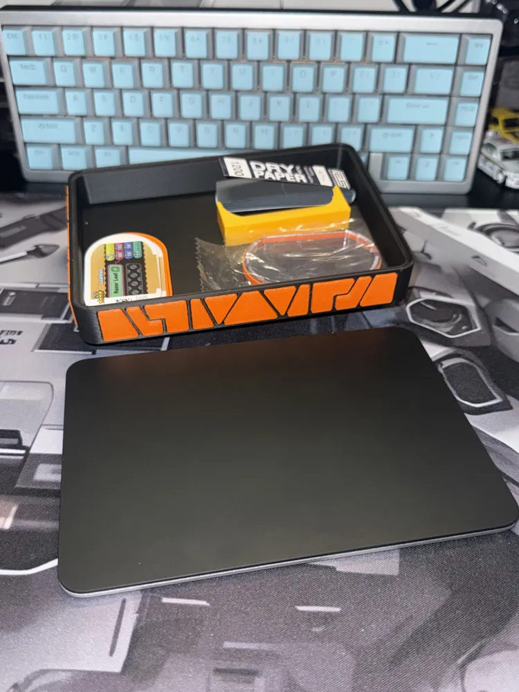 Magic Trackpad Stand with Hidden Storage | No AMS - Free 3D Print Model ...