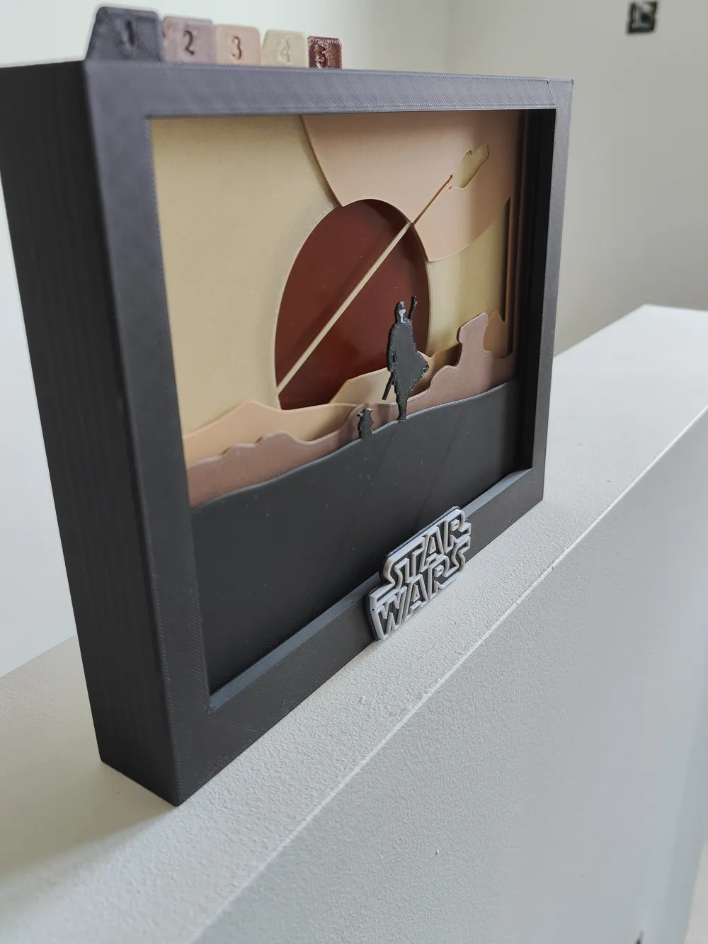 The Mandalorian Shadow Box (A) - Free 3D Print Model - MakerWorld