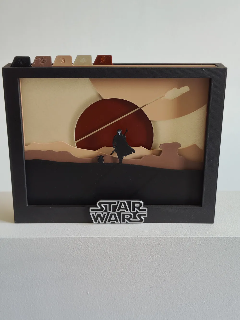 The Mandalorian Shadow Box (A) - Free 3D Print Model - MakerWorld