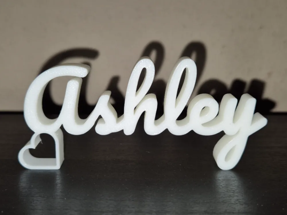 Ashley Name Sign Display Decor by GabTMakerWorld: Download Free 3D Models