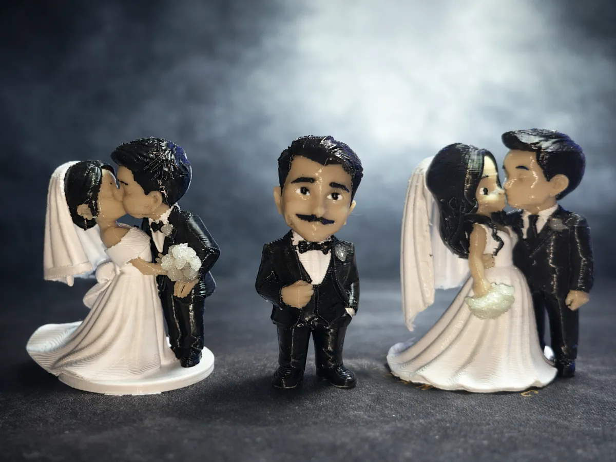 Wedding Couple No.1 – Wedding Cake Topper - Free 3D Print Model ...