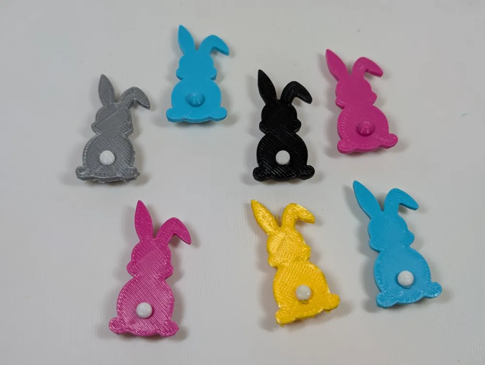 Cute Bunny Croc Shoe Charm (Jibbitz) by sidbarret007 - MakerWorld