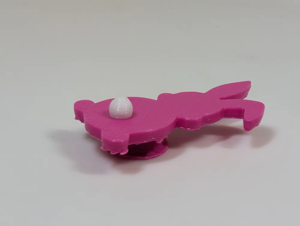 Cute Bunny Croc Shoe Charm (Jibbitz) by sidbarret007 - MakerWorld