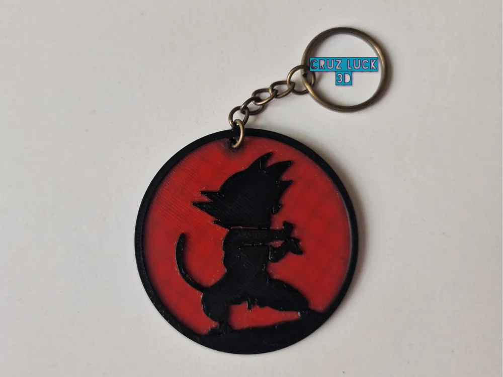 Goku Keychain by Cruzluck3d - MakerWorld