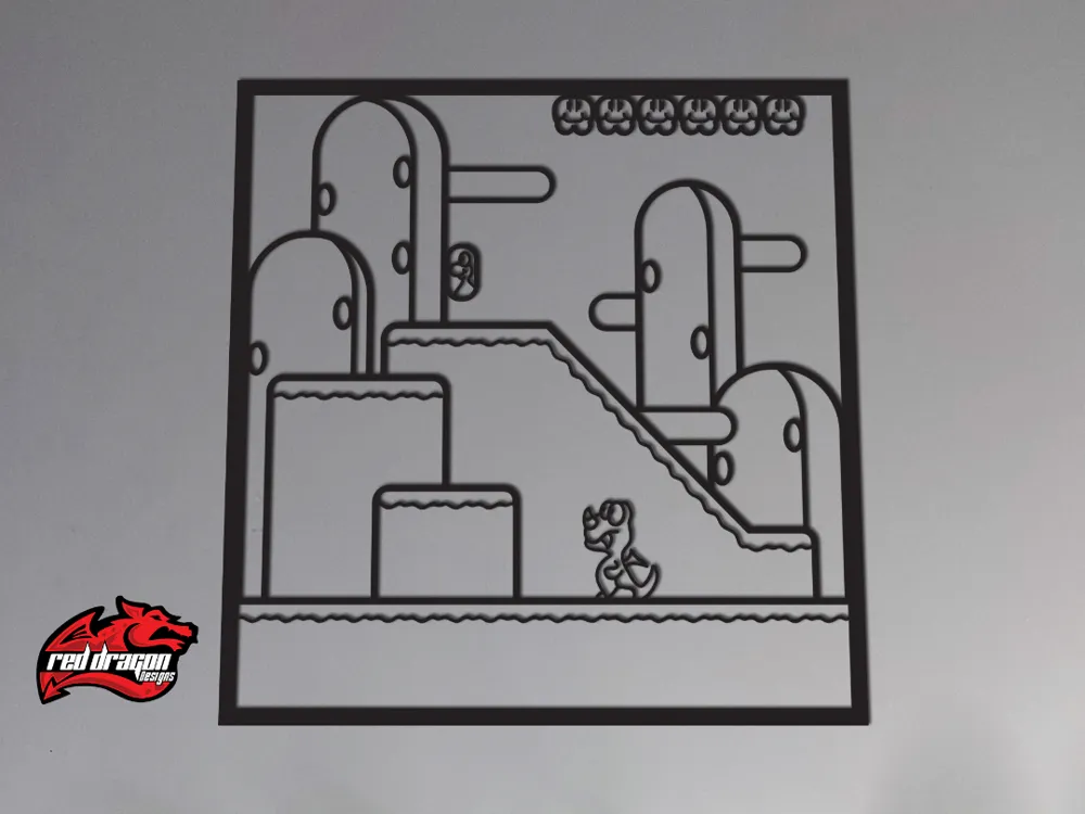 Super Mario World Themed Wall Art Decor 01 by Red Dragon Designs ...
