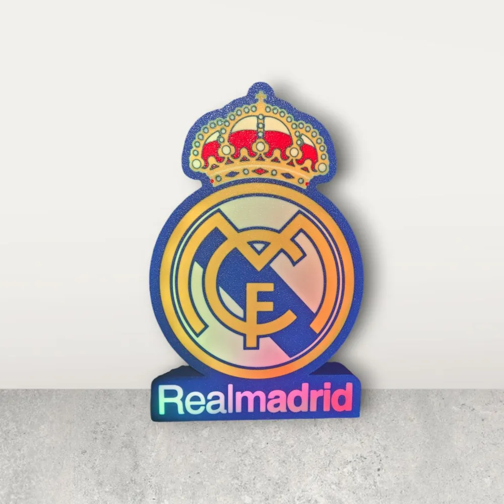 Real Madrid Lightbox Change name Bambu studio by F&V Creative Solutions ...