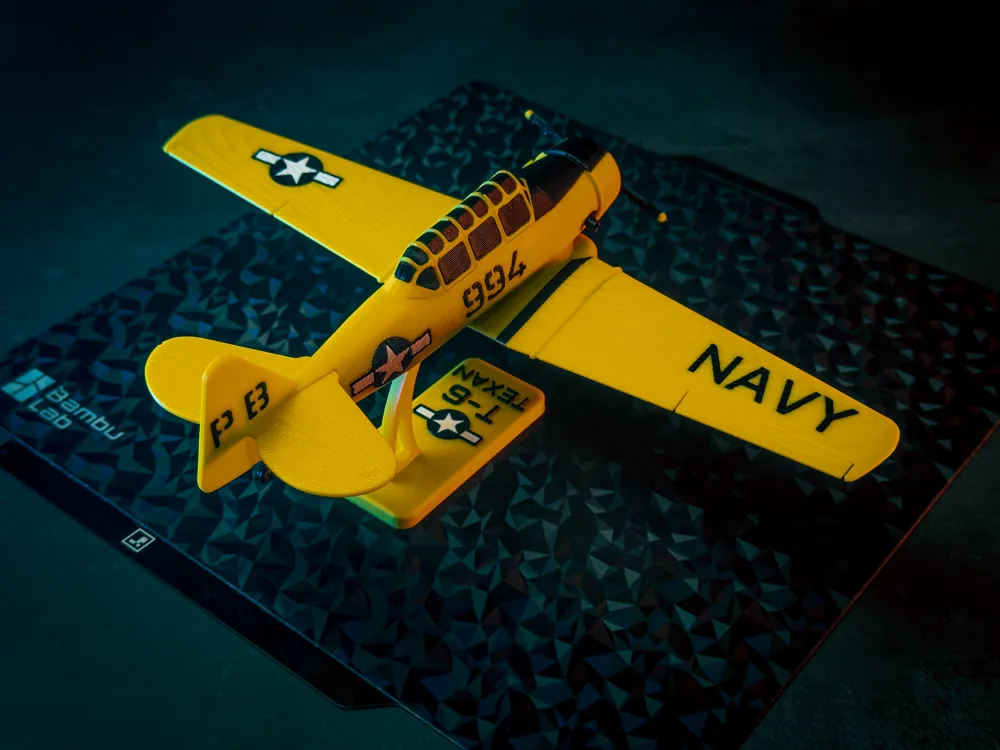 T-6 Texan Kit Card - Free 3D Print Model - MakerWorld
