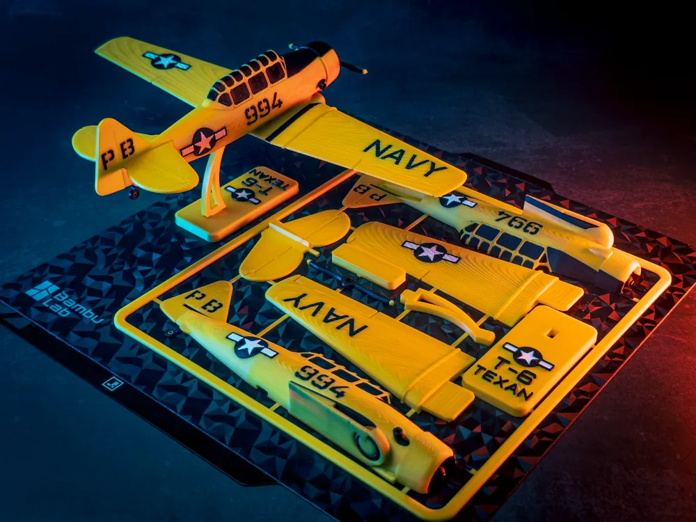T-6 Texan Kit Card - Free 3D Print Model - MakerWorld