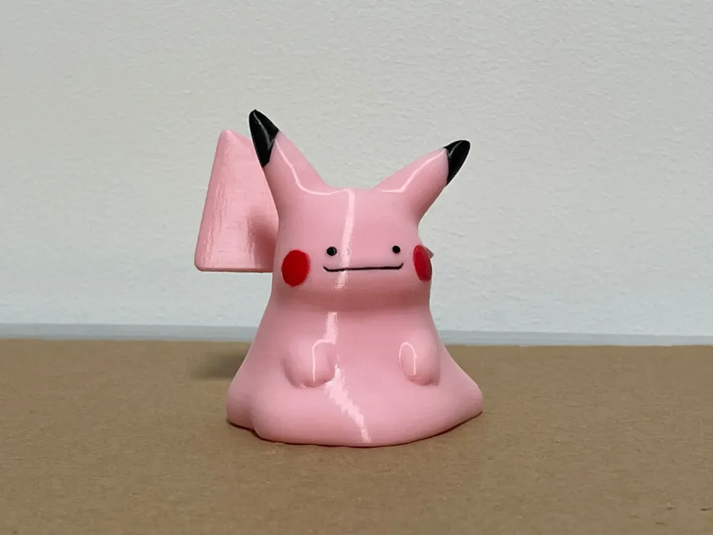 Ditto Pikachu Pokemon Print in Place by FanGG - MakerWorld