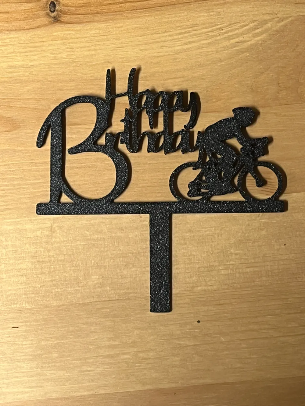 happy birthday bike cake topper by Morganja - MakerWorld