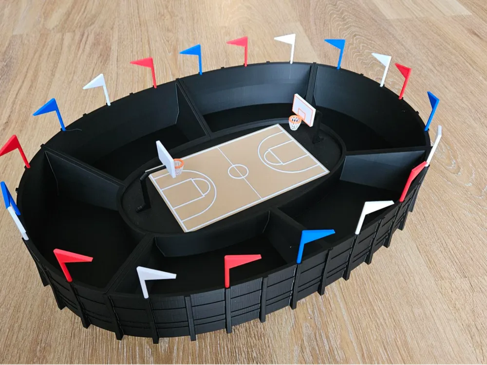 Basketball inlay for Snack Stadium Remixed by 3DMakeryDE - MakerWorld