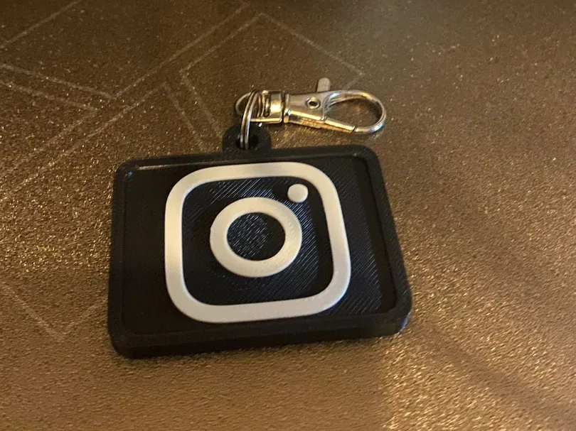 Instagram Keychain With NFC by Naas 3D MakerWorld: Download Free 3D Models