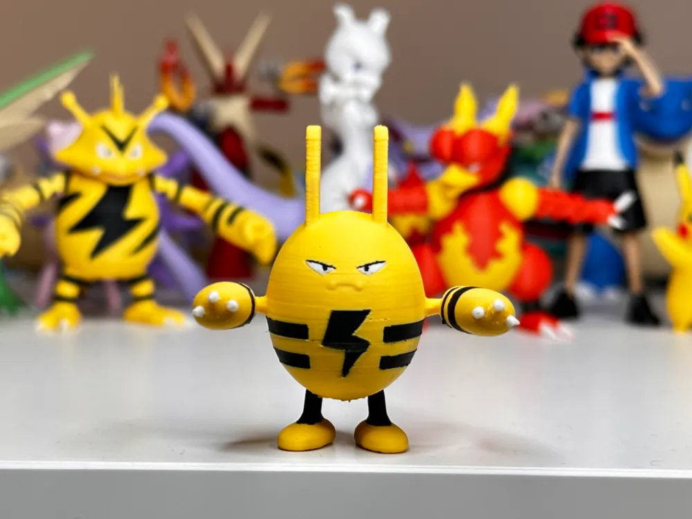 Elekid (Pokemon) Multiparts 50mm Tall by LCFigureMakerWorld: Download ...