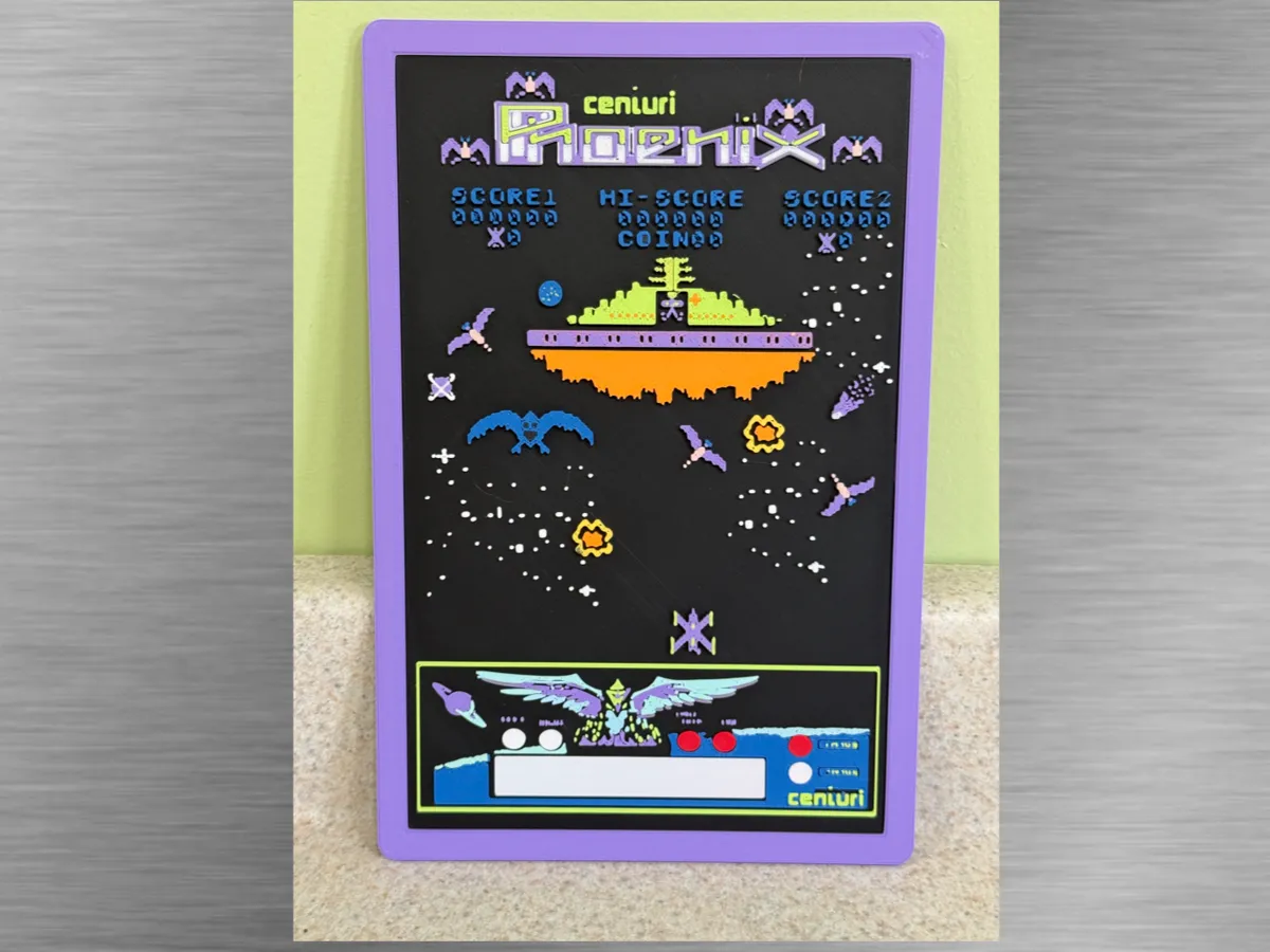 Phoenix-140 x 221 Game Space with Frame - Free 3D Print Model - MakerWorld