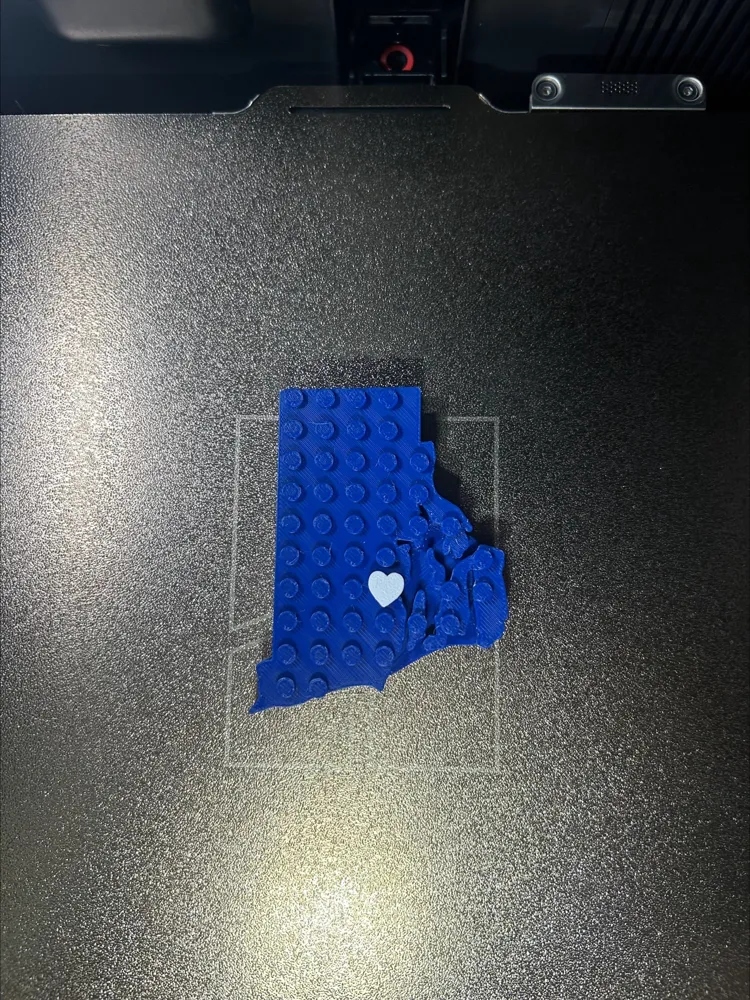 Legos Rhode Island Magnet with moveable heart - Free 3D Print Model ...