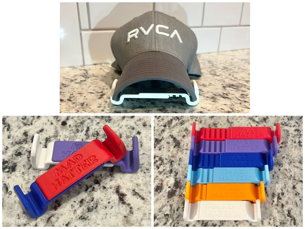 Mad Hatter Adjustable Hat Brim Bender And Shaper - Free 3D Print Model ...