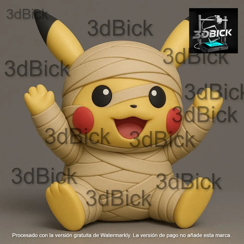 Mummy Pikachu by 3dbick MakerWorld: Download Free 3D Models