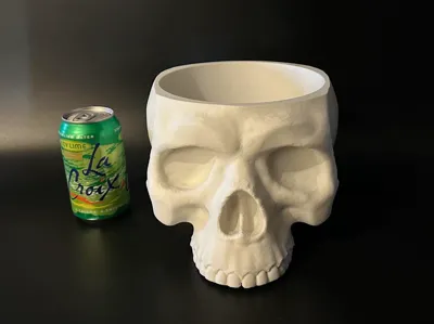 Extra Large Jawless Skull Halloween Candy Bowl by BATTCAVE MakerWorld ...