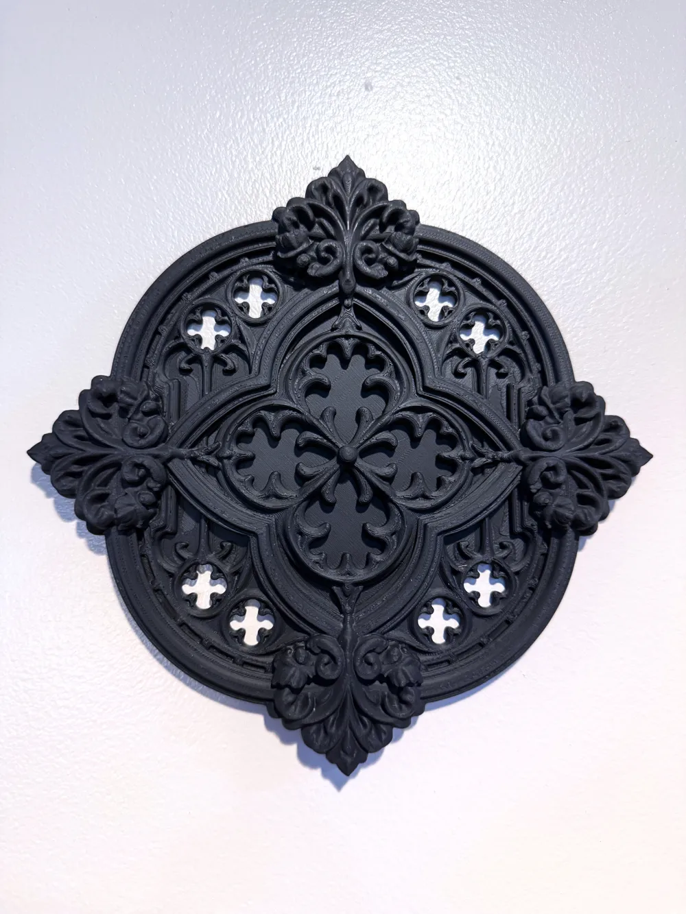 Gothic Cathedral Wall Medallion - Free 3D Print Model - MakerWorld