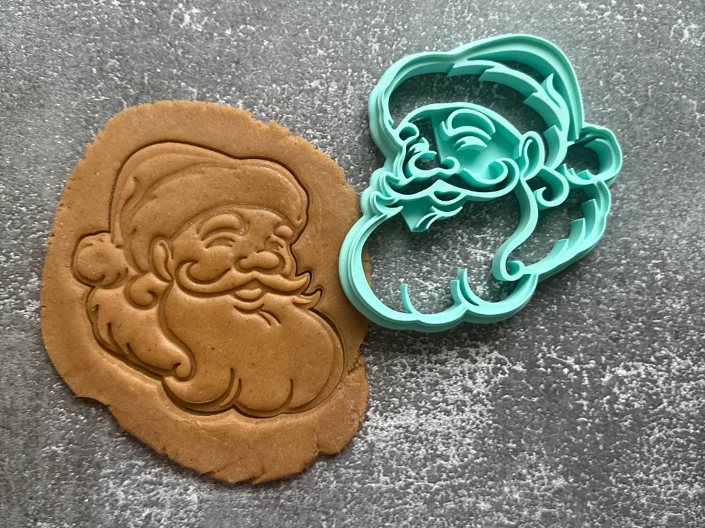 Santa Claus cookie cutter - Free 3D Print Model - MakerWorld