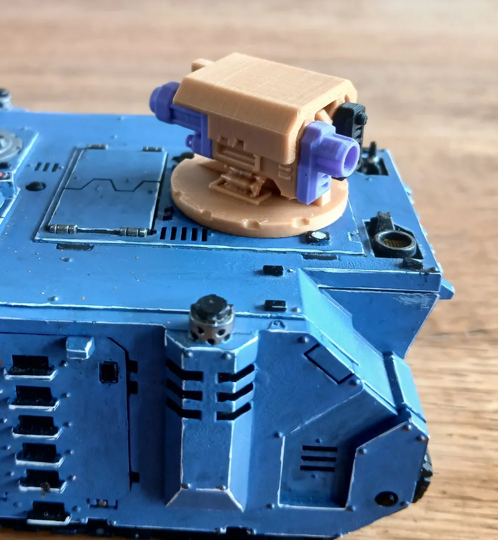 Proxy missile launcher and stormbolter for Rhino by Mesa MakerWorld ...