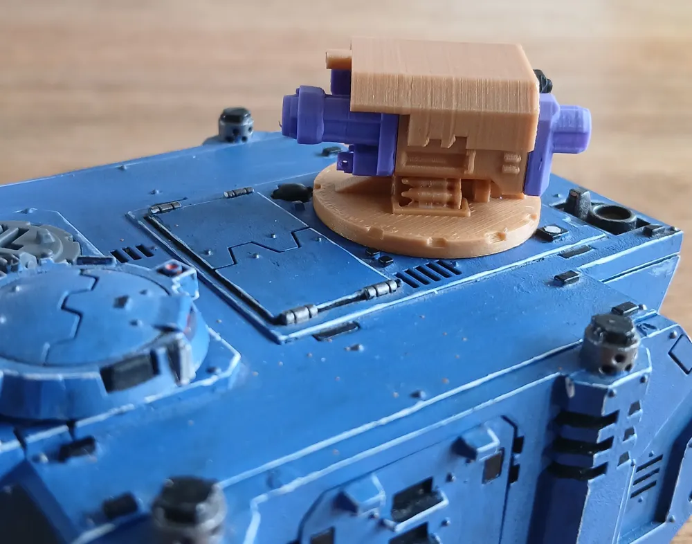 Proxy missile launcher and stormbolter for Rhino by Mesa MakerWorld ...