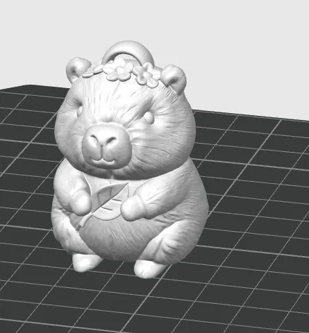 Cute capybara keychain - Free 3D Print Model - MakerWorld