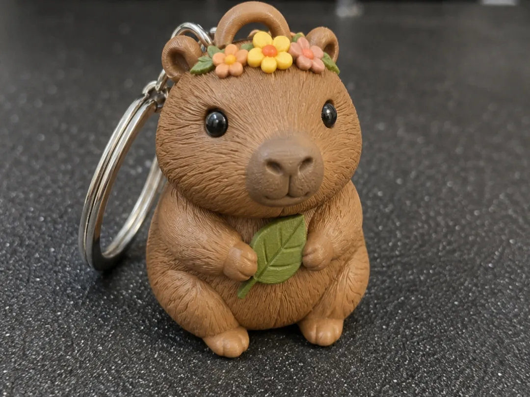 Cute capybara keychain - Free 3D Print Model - MakerWorld