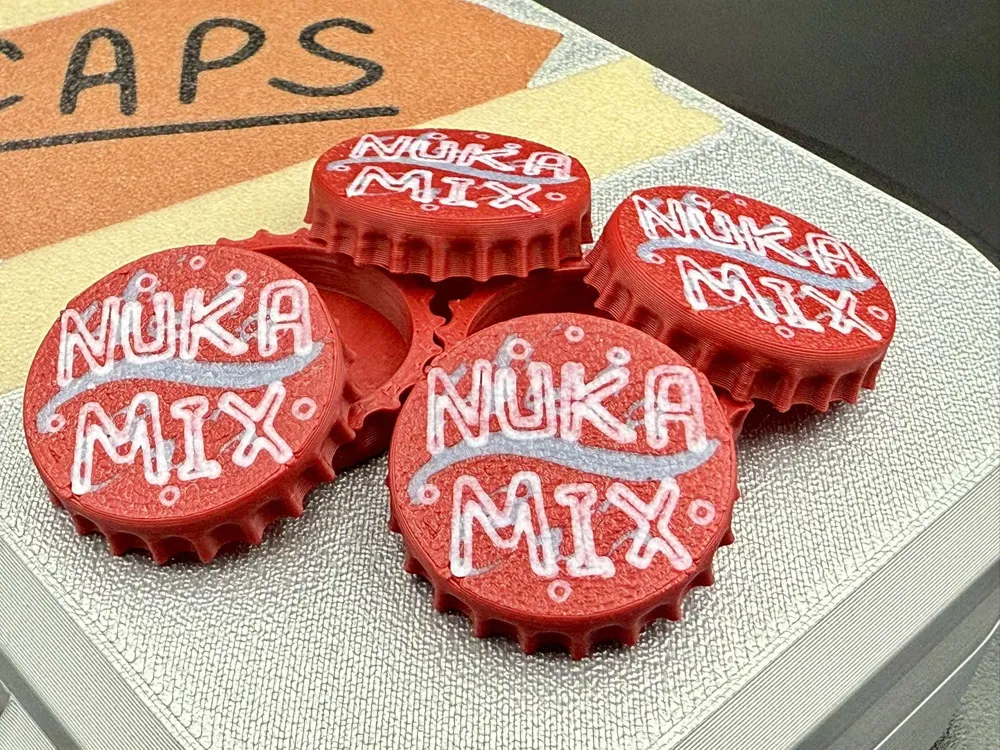 Realistic Nuka Cola Mix Bottle Cap (from Fallout) by Faran3D - MakerWorld