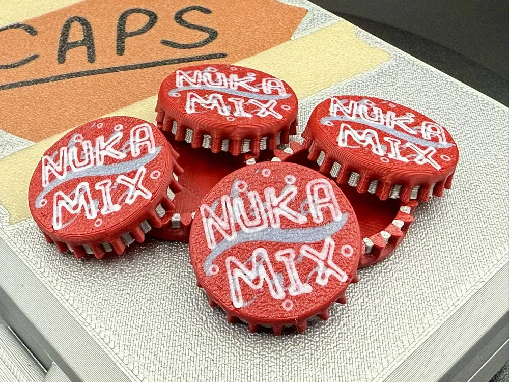 Realistic Nuka Cola Mix Bottle Cap (from Fallout) by Faran3D - MakerWorld
