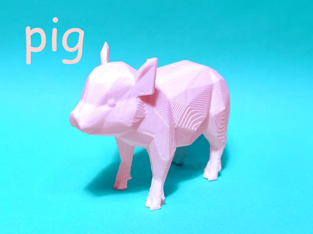 lowpoly PIG by Eric.cartman - MakerWorld