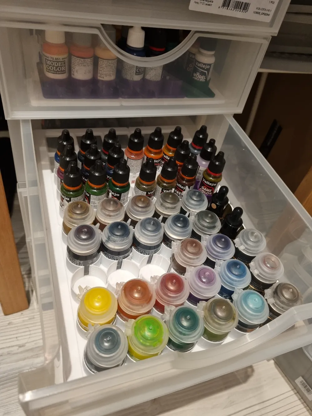 Parametric Gridfinity model paint bottle holder by hartger MakerWorld ...