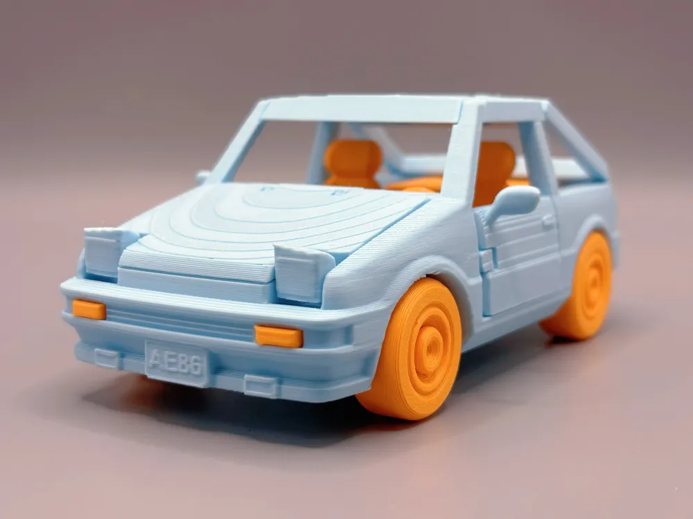 Fun Assembly Race Car AE86 - Free 3D Print Model - MakerWorld