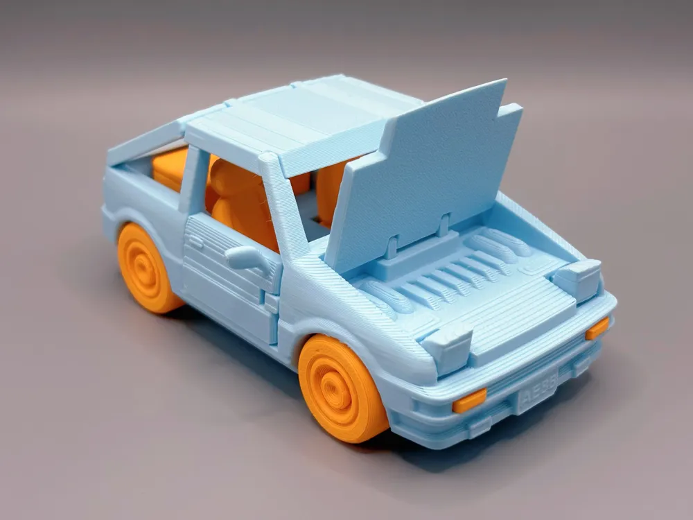Fun Assembly Race Car AE86 - Free 3D Print Model - MakerWorld