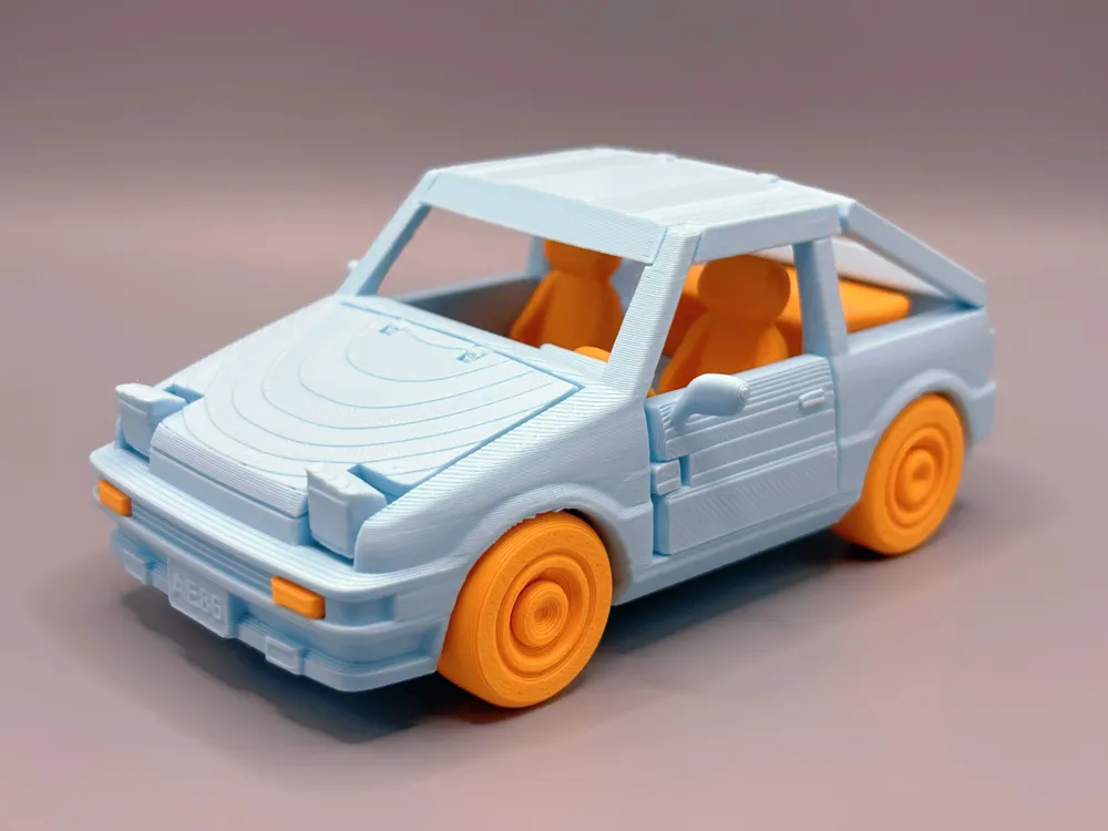 Fun Assembly Race Car AE86 - Free 3D Print Model - MakerWorld