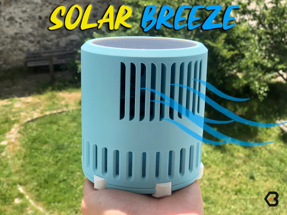Solar Breeze – Solar Powered Portable Fan by 3D KIMBA MakerWorld ...