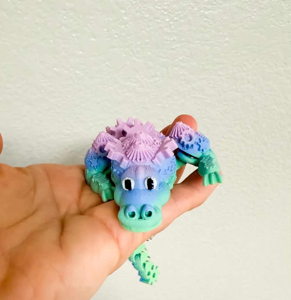 Gear Dragon - Free 3D Print Model - MakerWorld