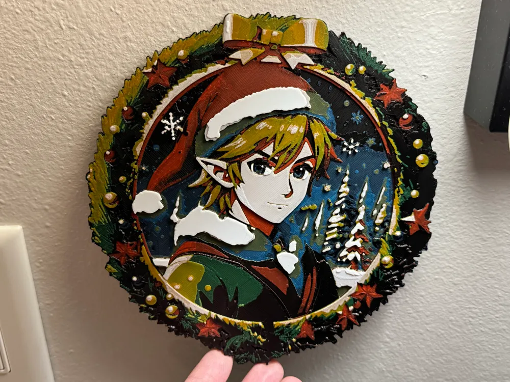 Link (of Zelda) Hueforge Christmas (Fits A1 Mini!) by im.jackharvest ...