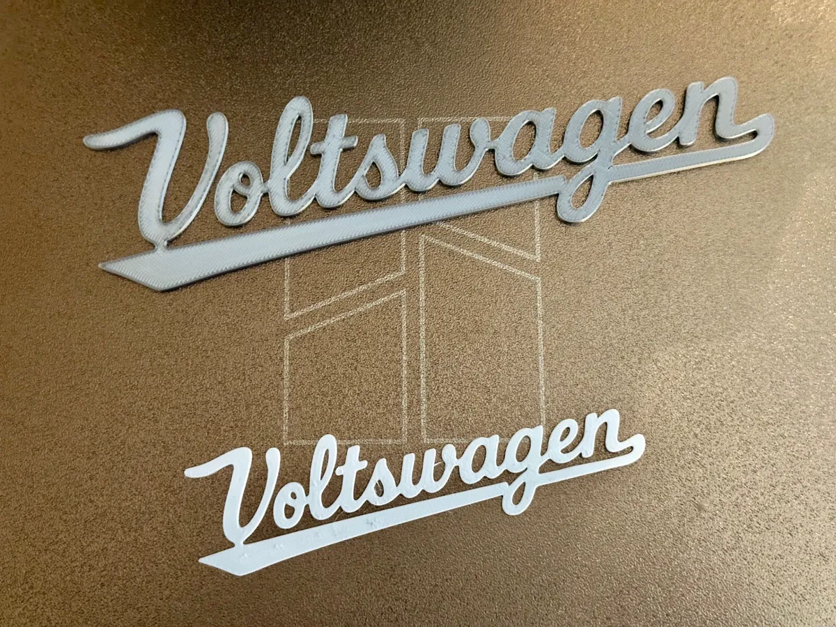 Voltswagon badge - Free 3D Print Model - MakerWorld