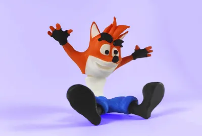 Articulated Crash Bandicoot Fox Character Flexible by PinkyWings ...