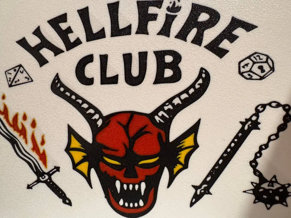 Boîte lumineuse Hellfire club Stranger Things - Modèle d'Impression 3D ...