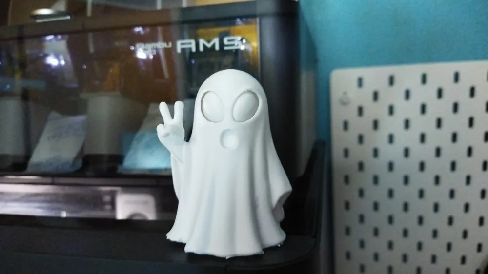 Halloween Alien Ghost doing a Spooky Peace Sign by MiguelJasus ...