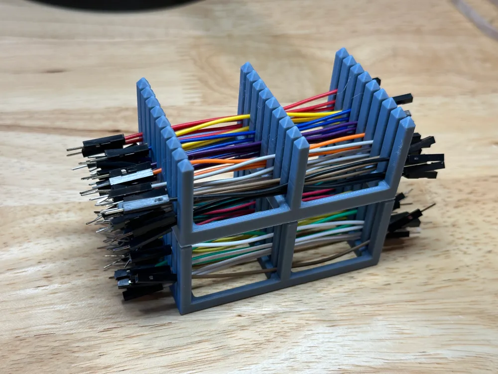 Stackable breadboard wire holder arduino by etischer - MakerWorld