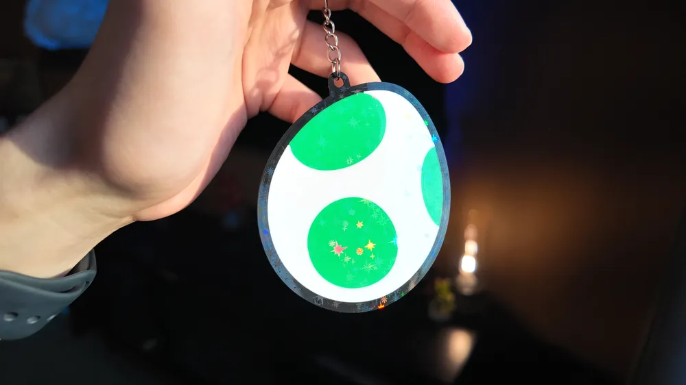 Yoshi Egg Keychain (multicolor) by PattyWithAP - MakerWorld
