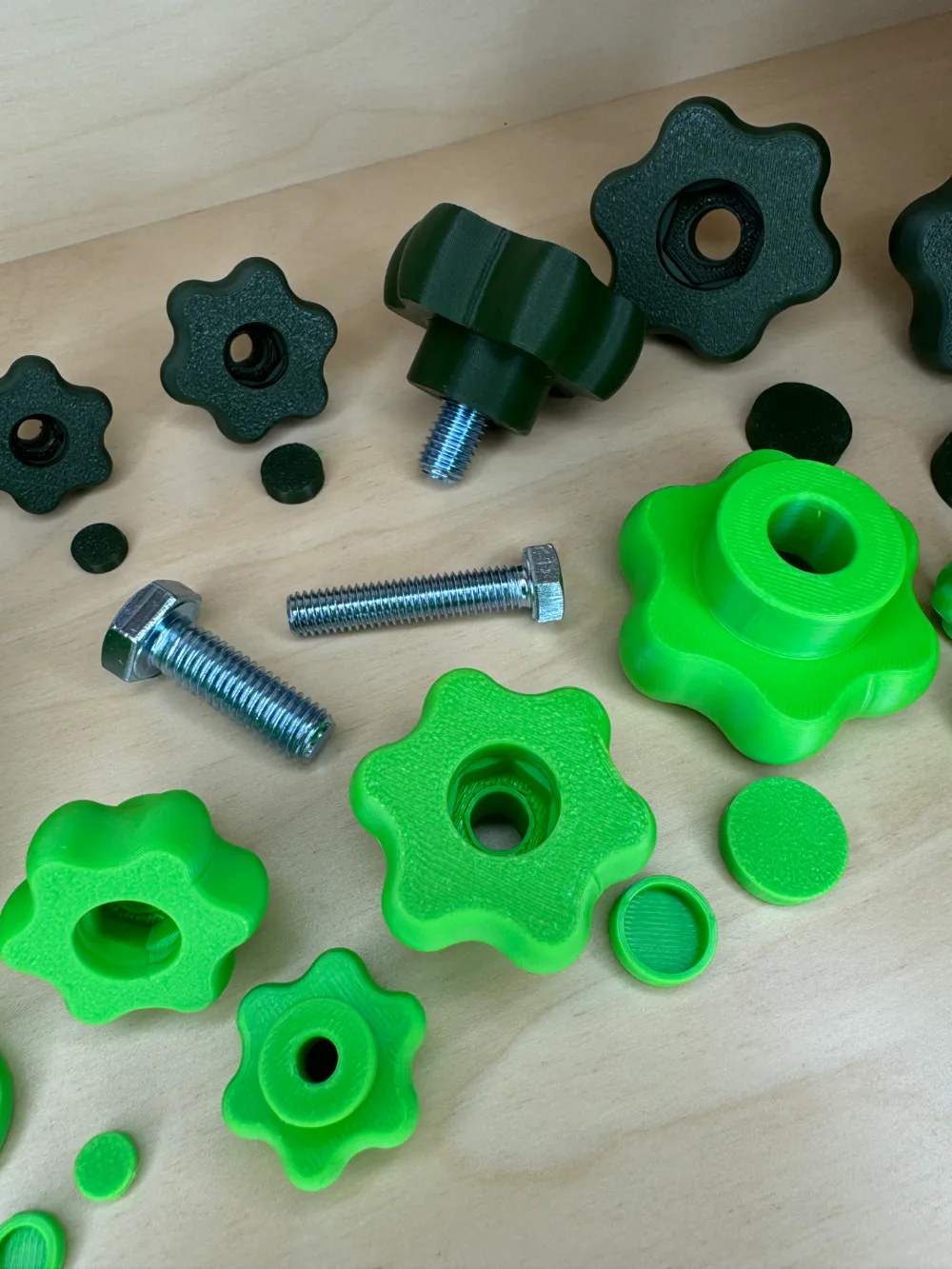 Hexagonal Star Grip inch UNC, UNF 1/4, 5/16, 3/8 by practical3D ...