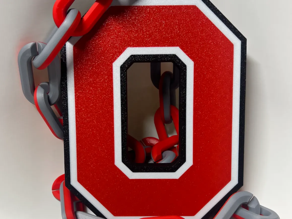 Ohio State block O hype chain - Free 3D Print Model - MakerWorld